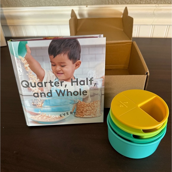 LOVEVERY | Toys | New Lovevery Stackable Fraction Cups Visual Recipe ...